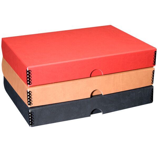 Folio Storage Boxes, Faux Leather